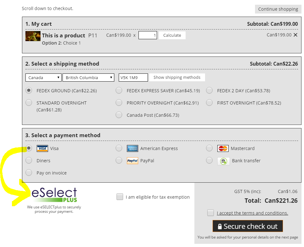 Shop Factory | Moneris Developers