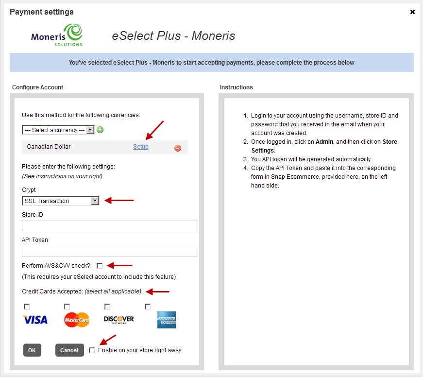 Snap Ecommerce | Moneris Developers